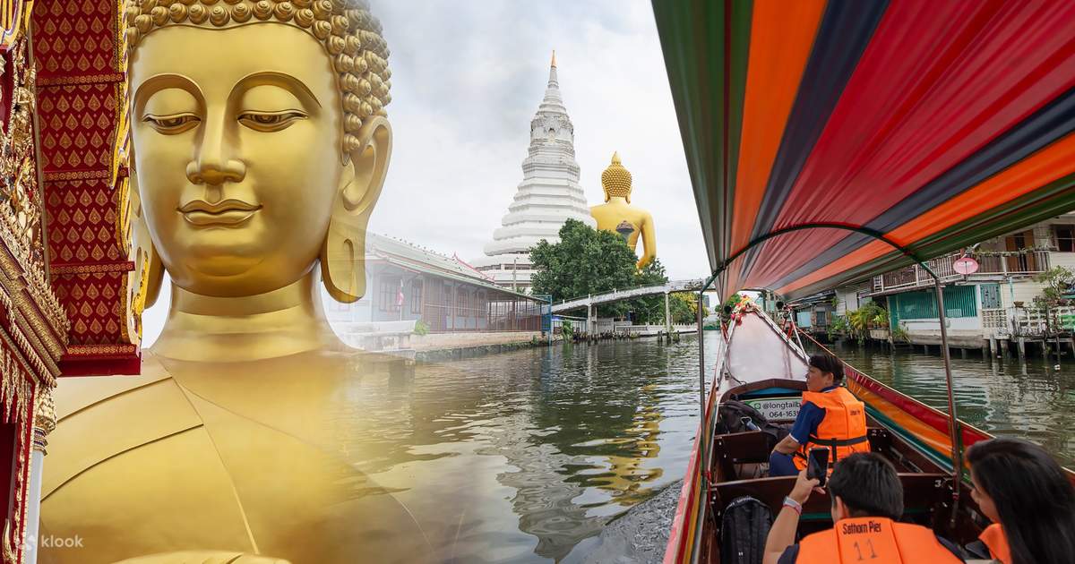 วัดปากน้ำภาษีเจริญ ทัวร์คลองกรุงเทพ เรือหางยาว โดย TTD - Klook ประเทศไทย